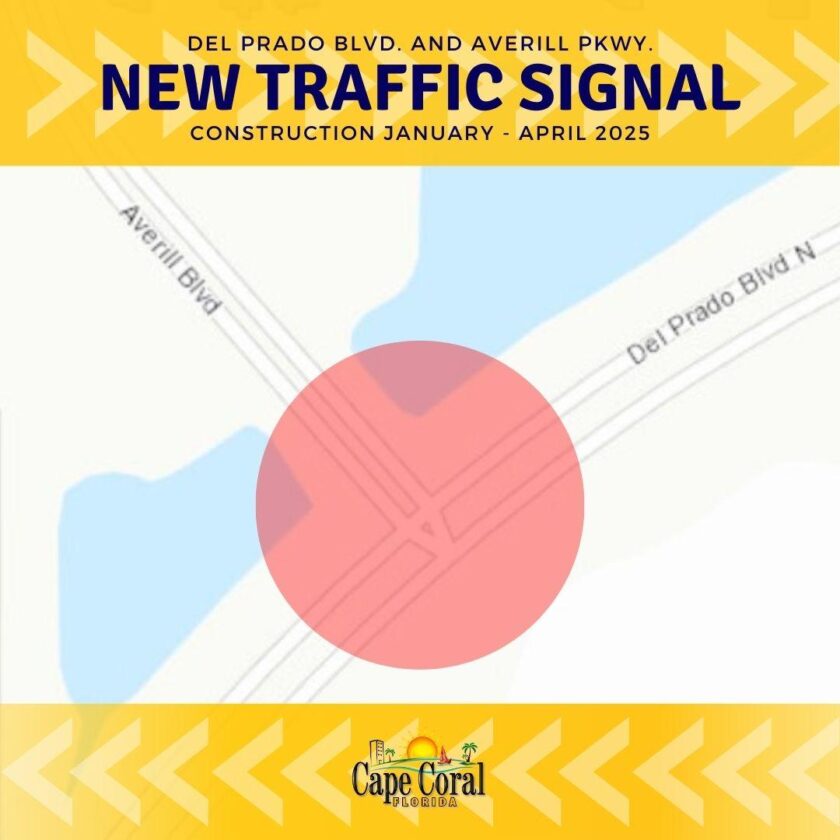New traffic signal coming to Del Prado and Averill - Cape Coral Breeze